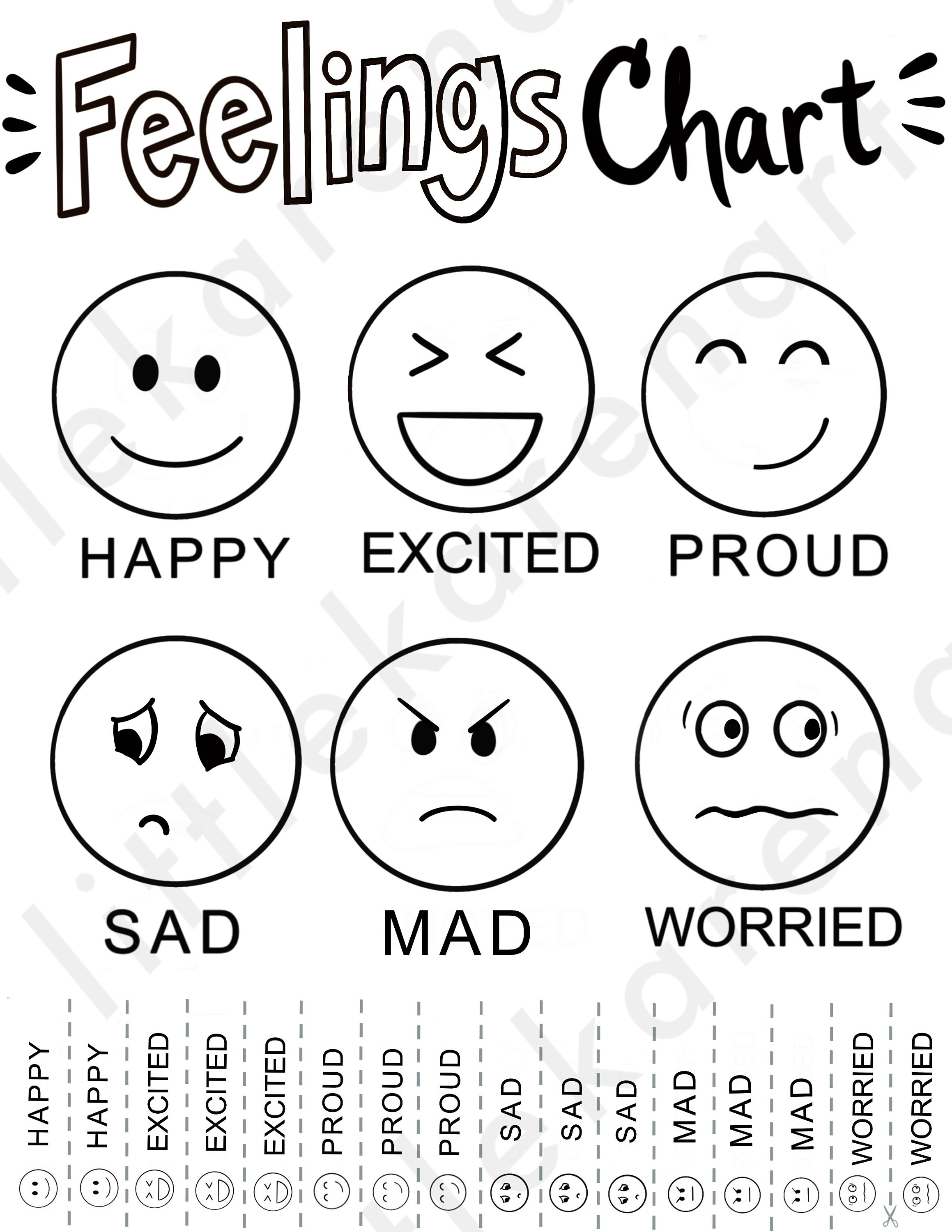 Feelings Chart: Pick-a-feeling! - Etsy