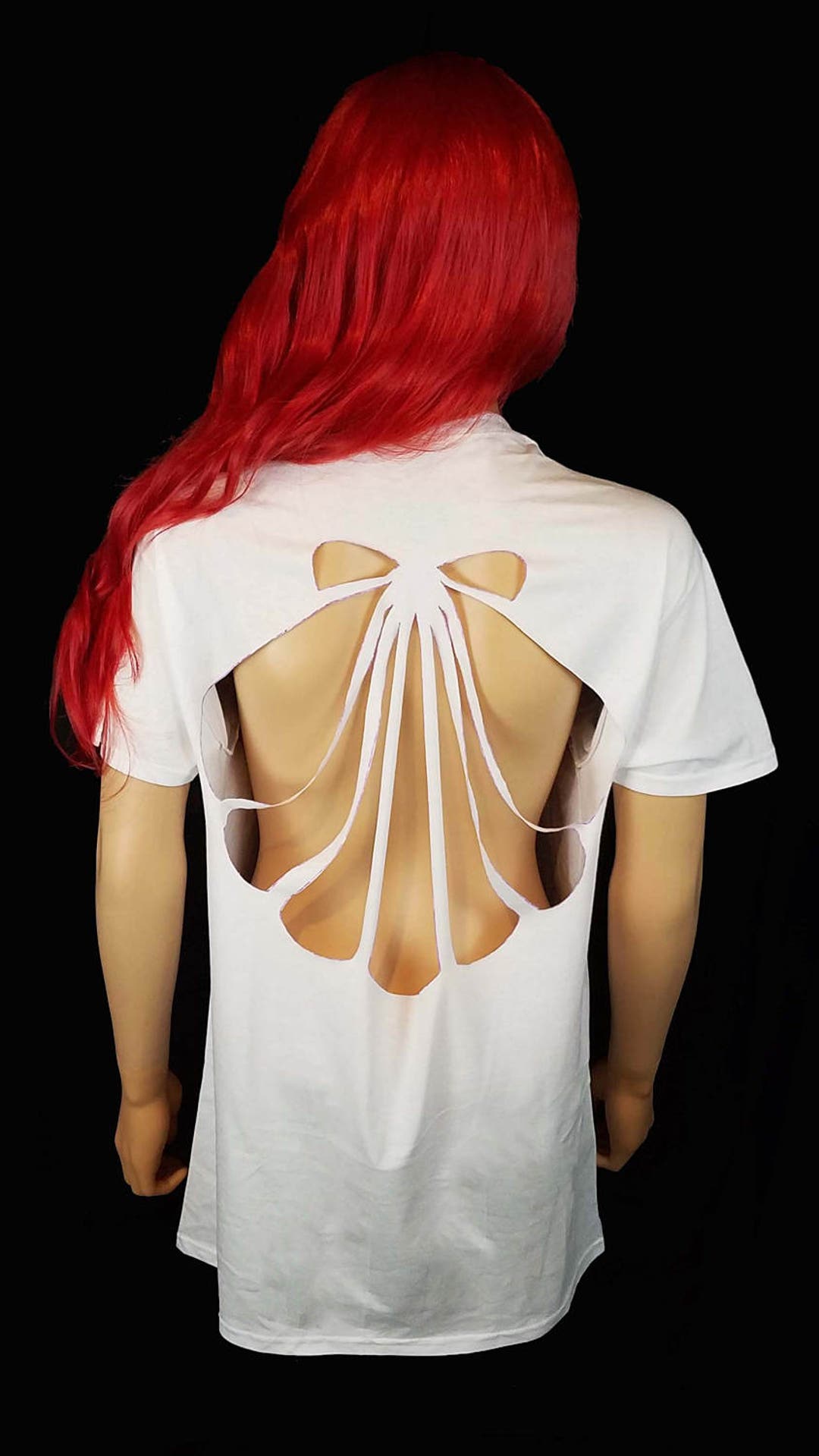 Seashell Cutout T Shirt / Mermaid Beach Cut Out Top - Etsy