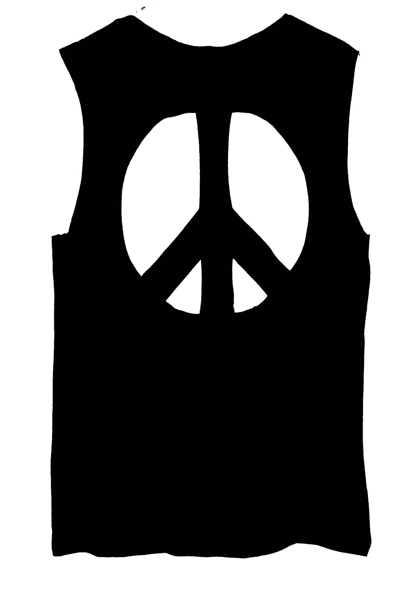 Peace Sign Cutout Tank Top / Boho Summer Tank Tops | Etsy