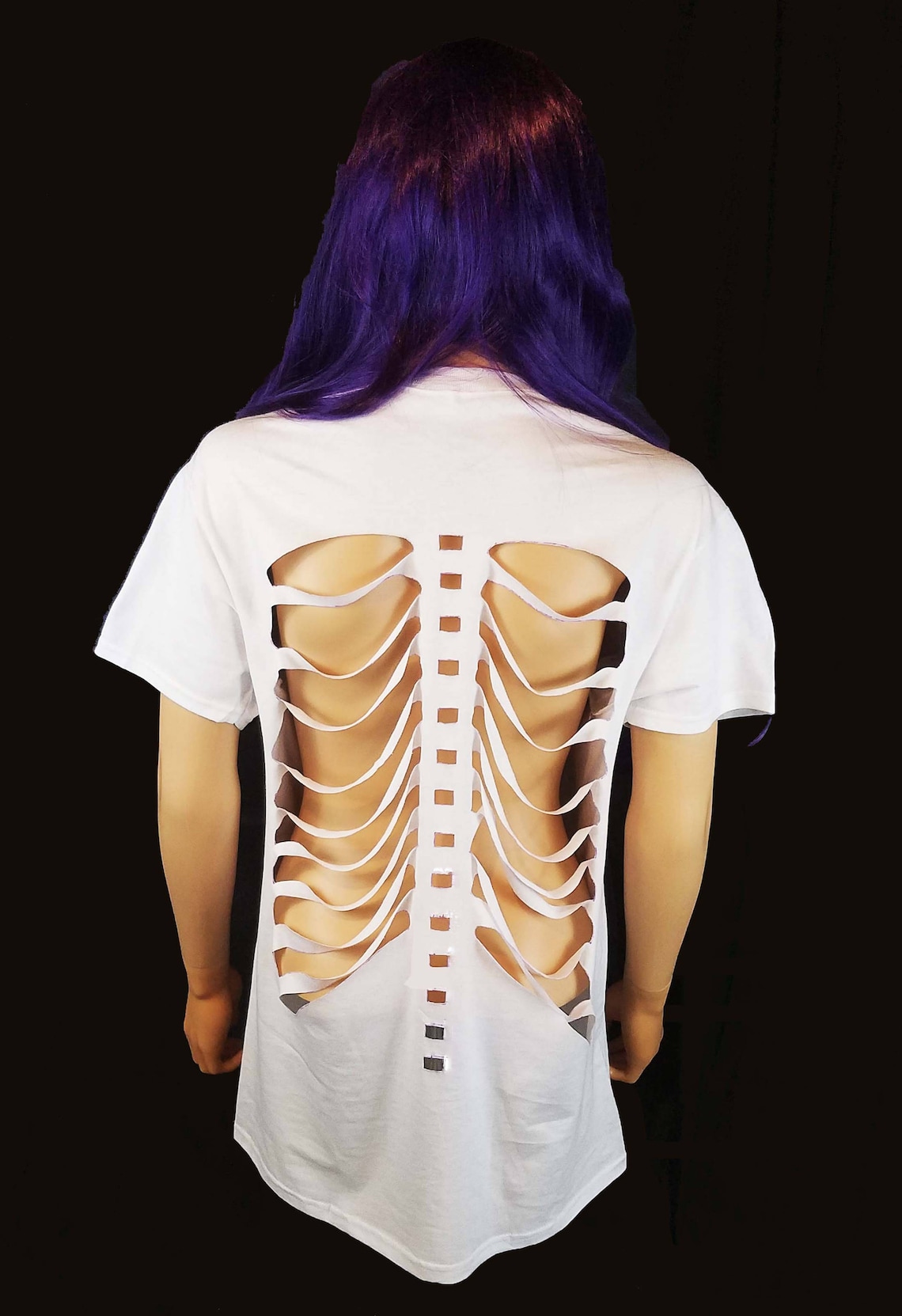 Rib Cage Cut Out Shirt / Pastel Goth Halloween Ribcage Cutout - Etsy