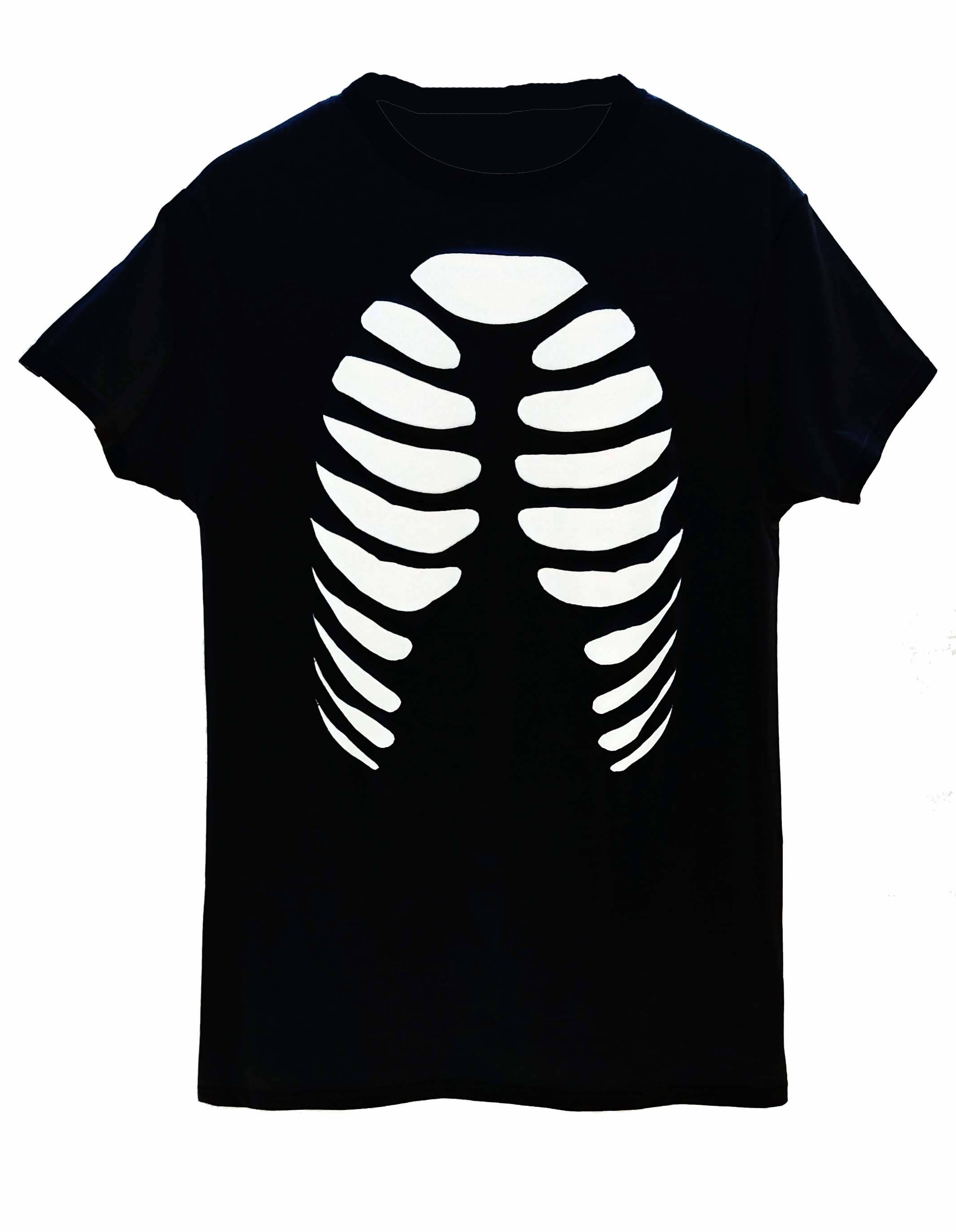 Rib Cage Cut Out T Shirt / Halloween Skeleton Cutout Shirt - Etsy