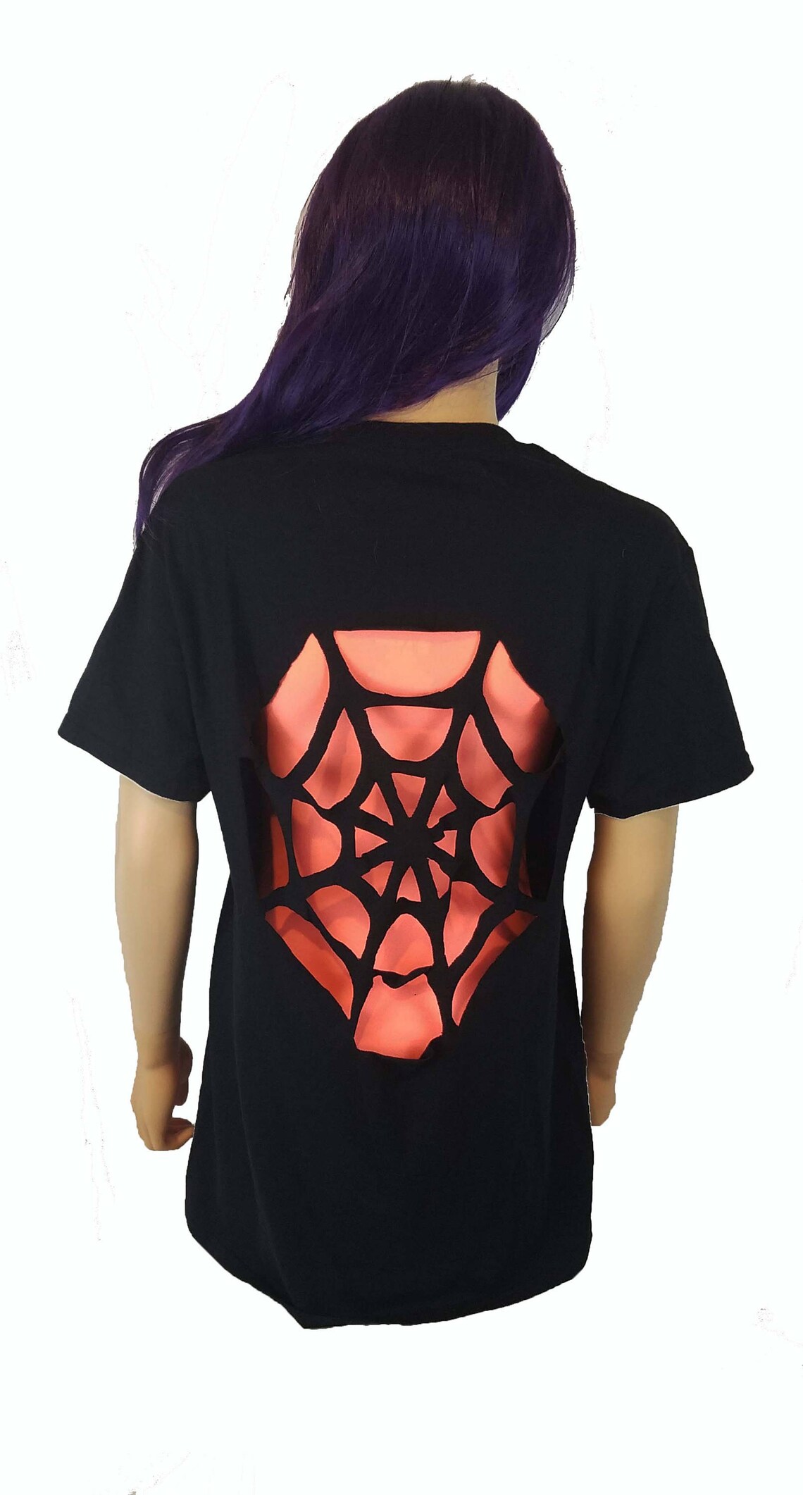 Spiderweb Cutout T Shirt / Pastel Goth Spider Web Cut Out Top / Creepy ...