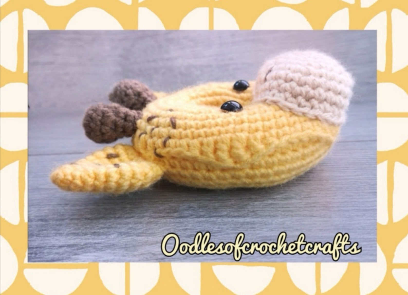 CROCHET PATTERN Doughnut Buddy Giraffe PDF Crochet Pattern - Etsy