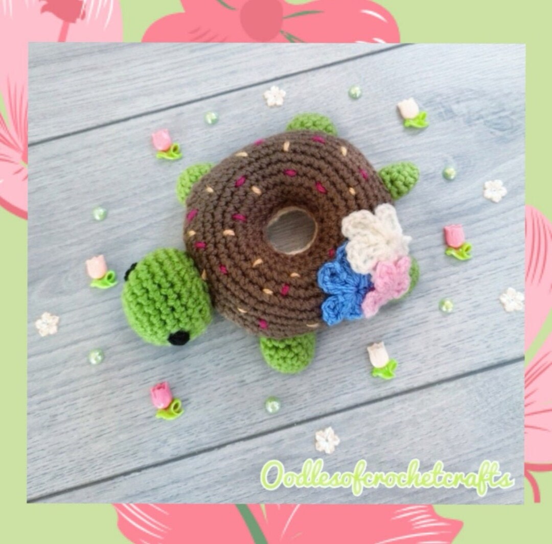 CROCHET PATTERN Doughnut Buddy Turtle PDF Crochet Pattern With Instant ...