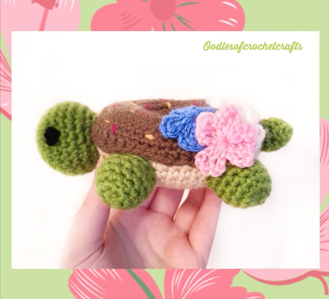 CROCHET PATTERN Doughnut Buddy Turtle PDF Crochet Pattern With | Etsy