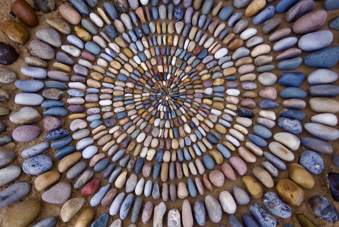 Pebble Spiral - A3 Signed Giclee Print - Etsy