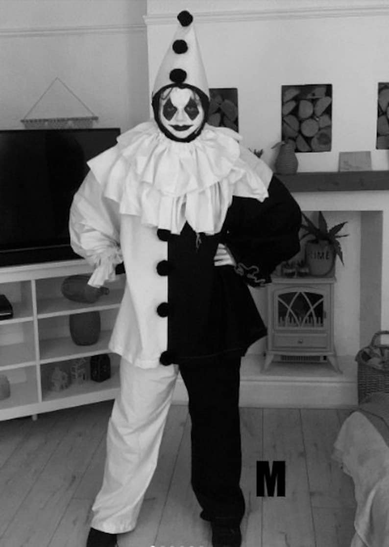 French Clown Costume Professionally Handmade Vintage Pierrot - Etsy