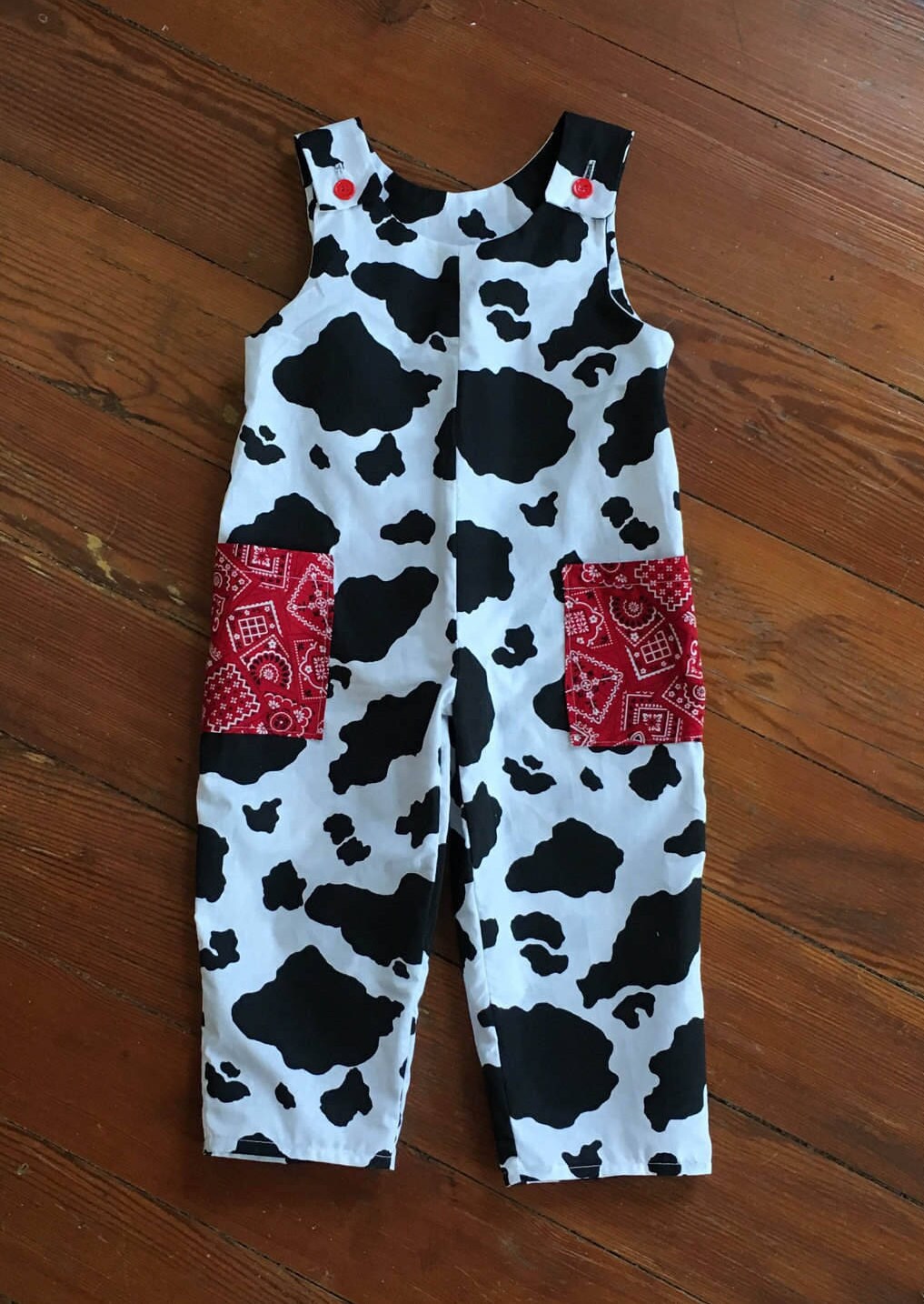 Cowboy Overalls Farm Romper Barn Cow Birthday One Piece | Etsy