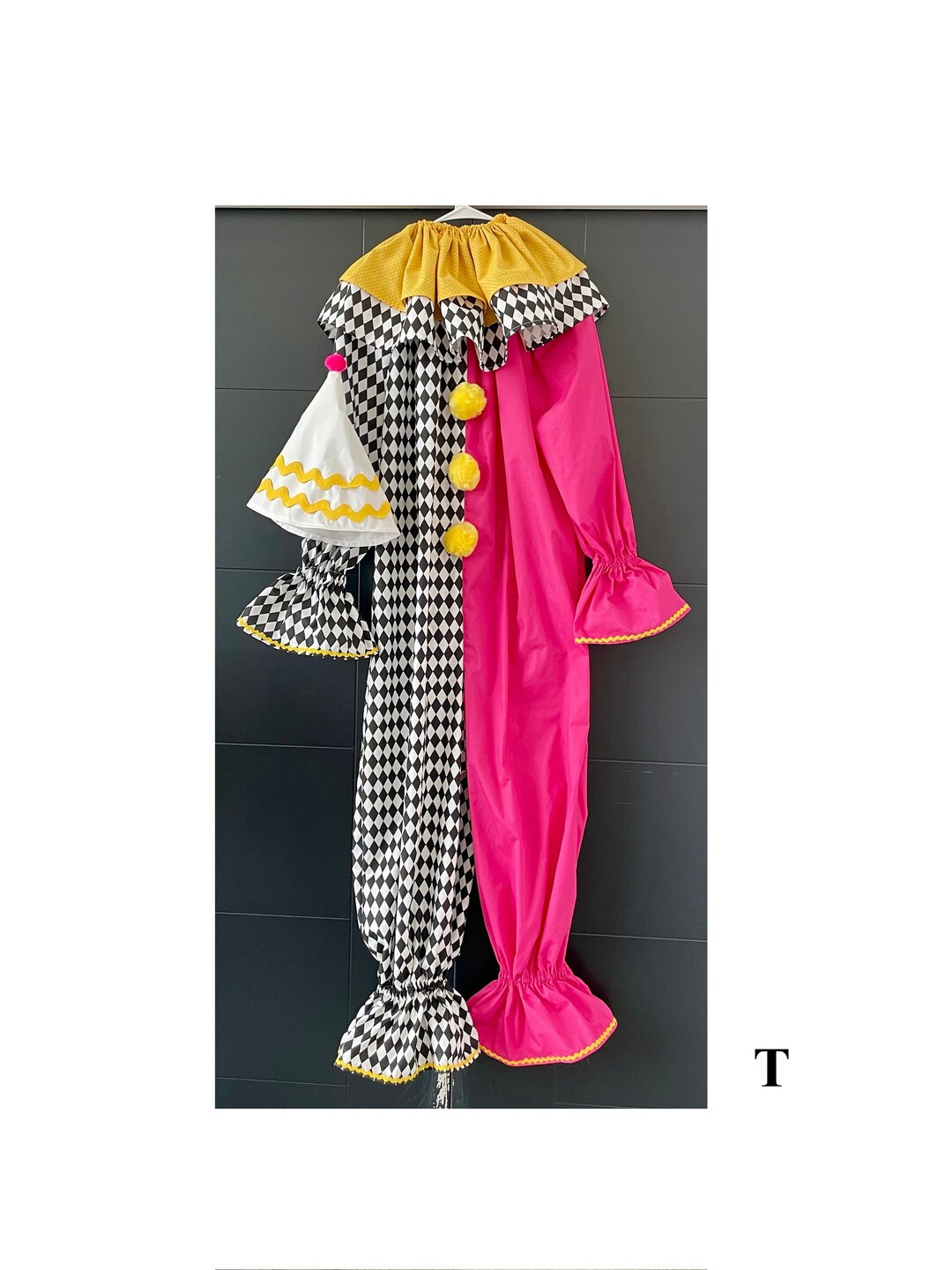 Handmade Professional Clown Costume - Circus Theme - Adult & Baby Sizes ...