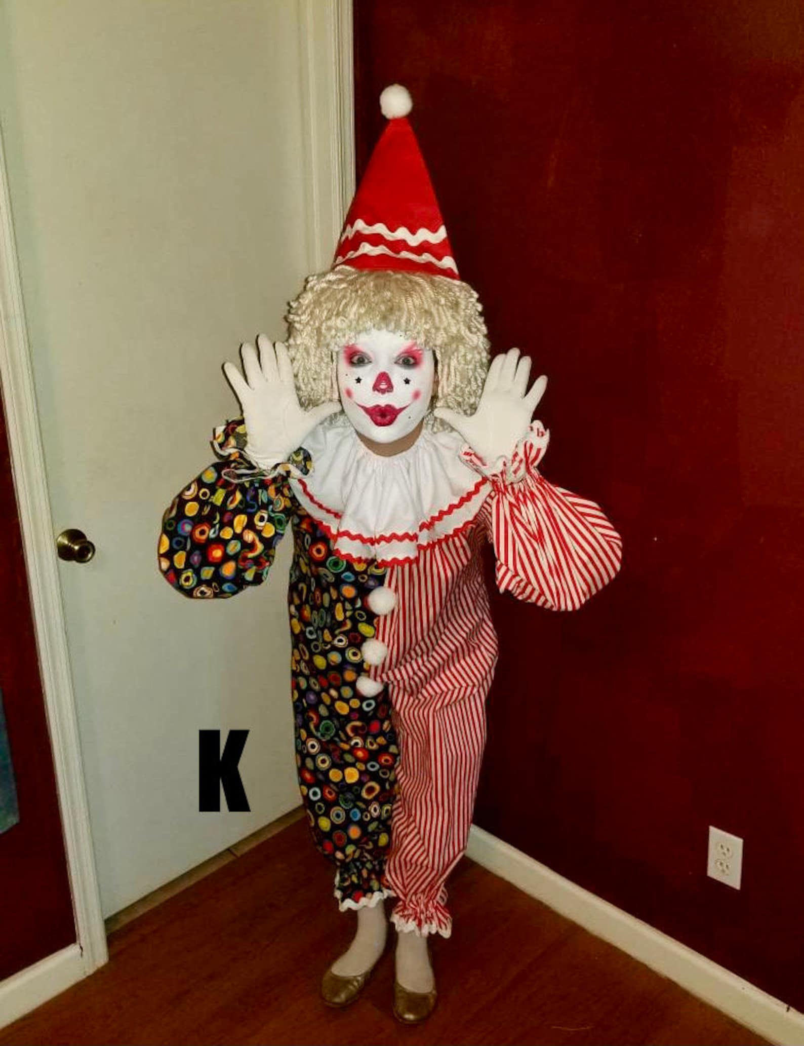 Clown Costume Professional Handmade Adult Women Men Girl Boy | Etsy