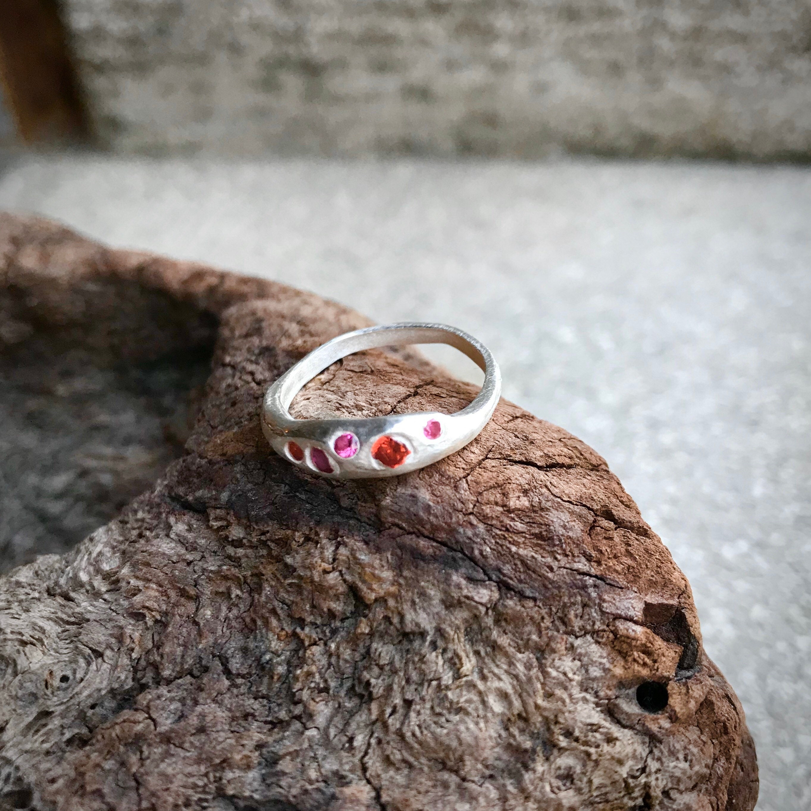 Custom Silver Ring/ Organic Shaped Silver Band/ Pure Silver - Etsy