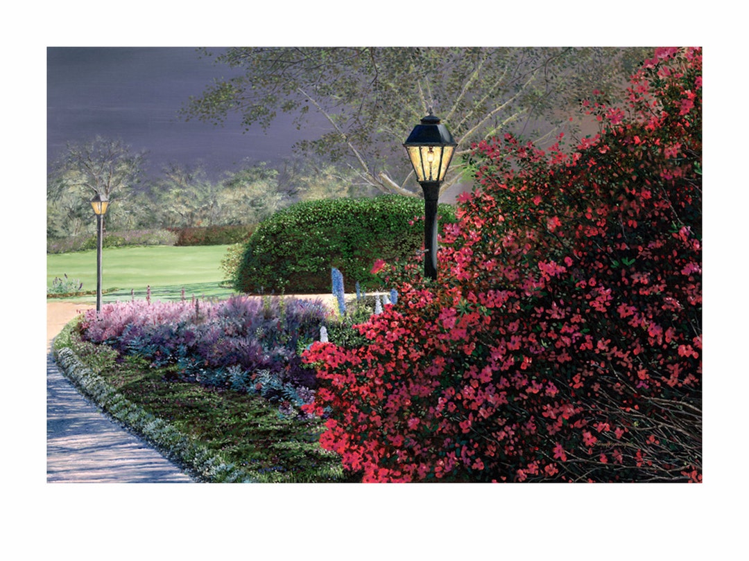 Azaleas, Wall Print From Original Oil Painting, Colorful, 8 1/2" X 11 ...
