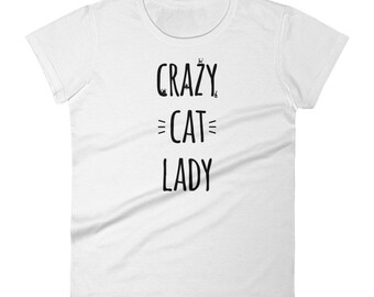 Crazy cat lady shirt | Etsy