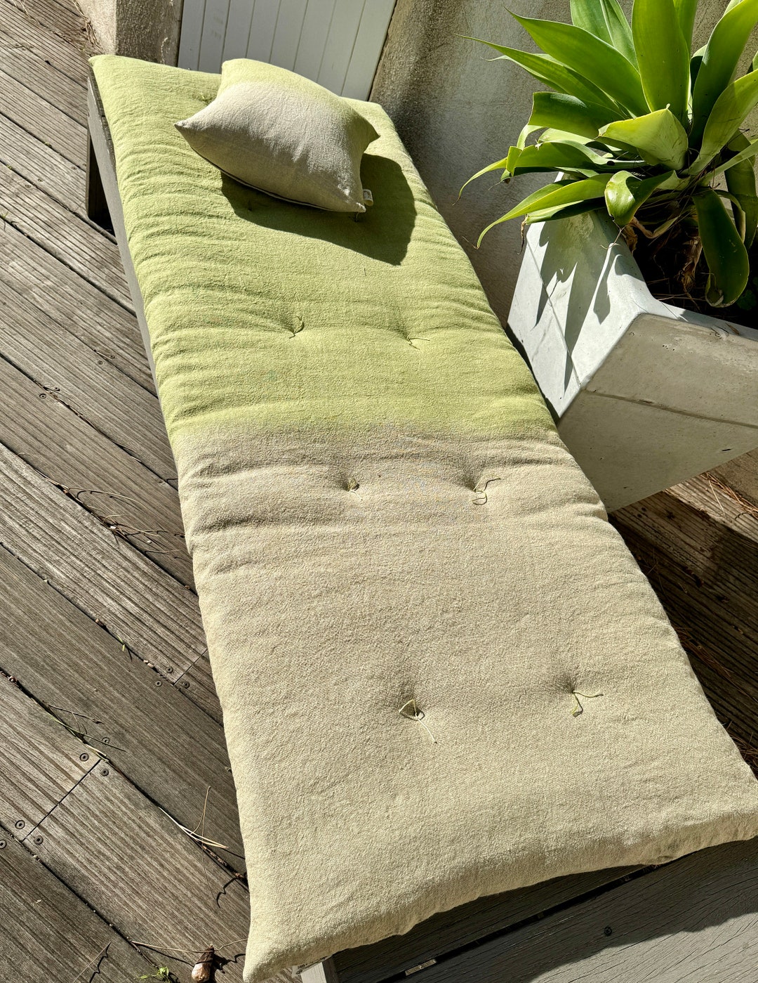 Tie Dye Padded Mattress Topper Linen Fleece Floor Mattress Japanese ...