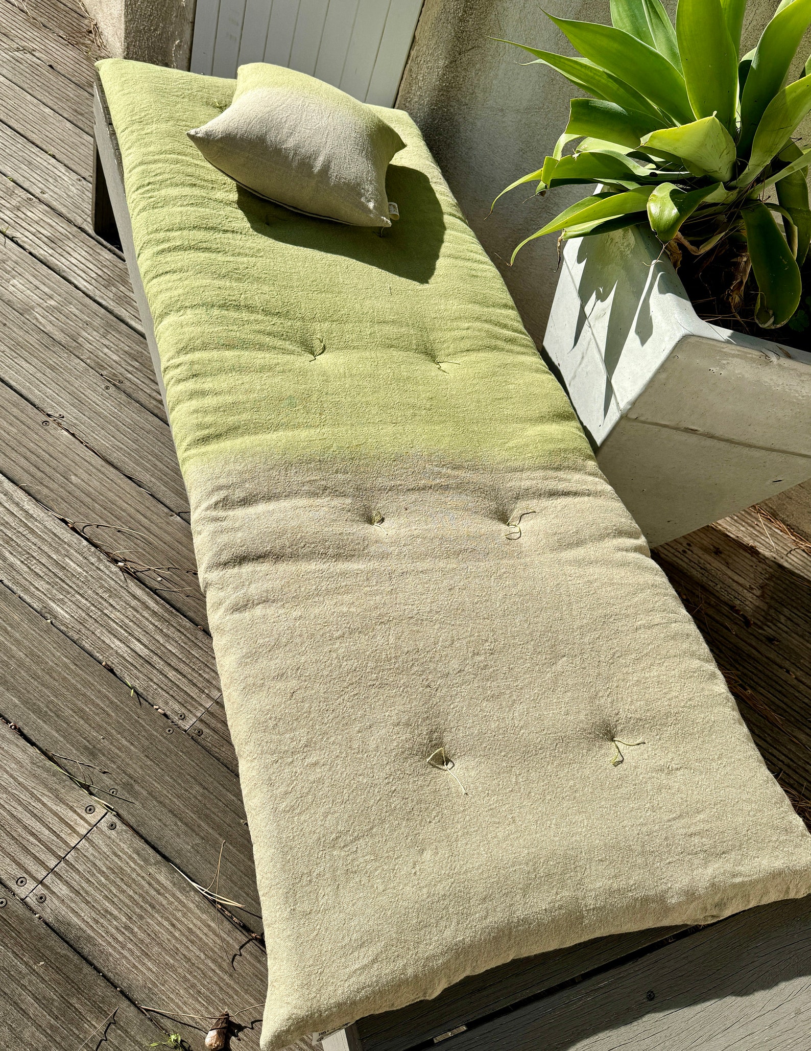 Tie Dye Padded Mattress Topper Linen Fleece Floor Mattress Japanese ...