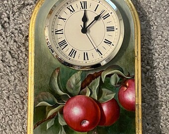 Red Apple Clock - Etsy