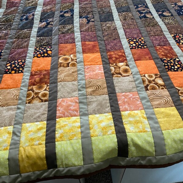 Brown Quilt - Etsy