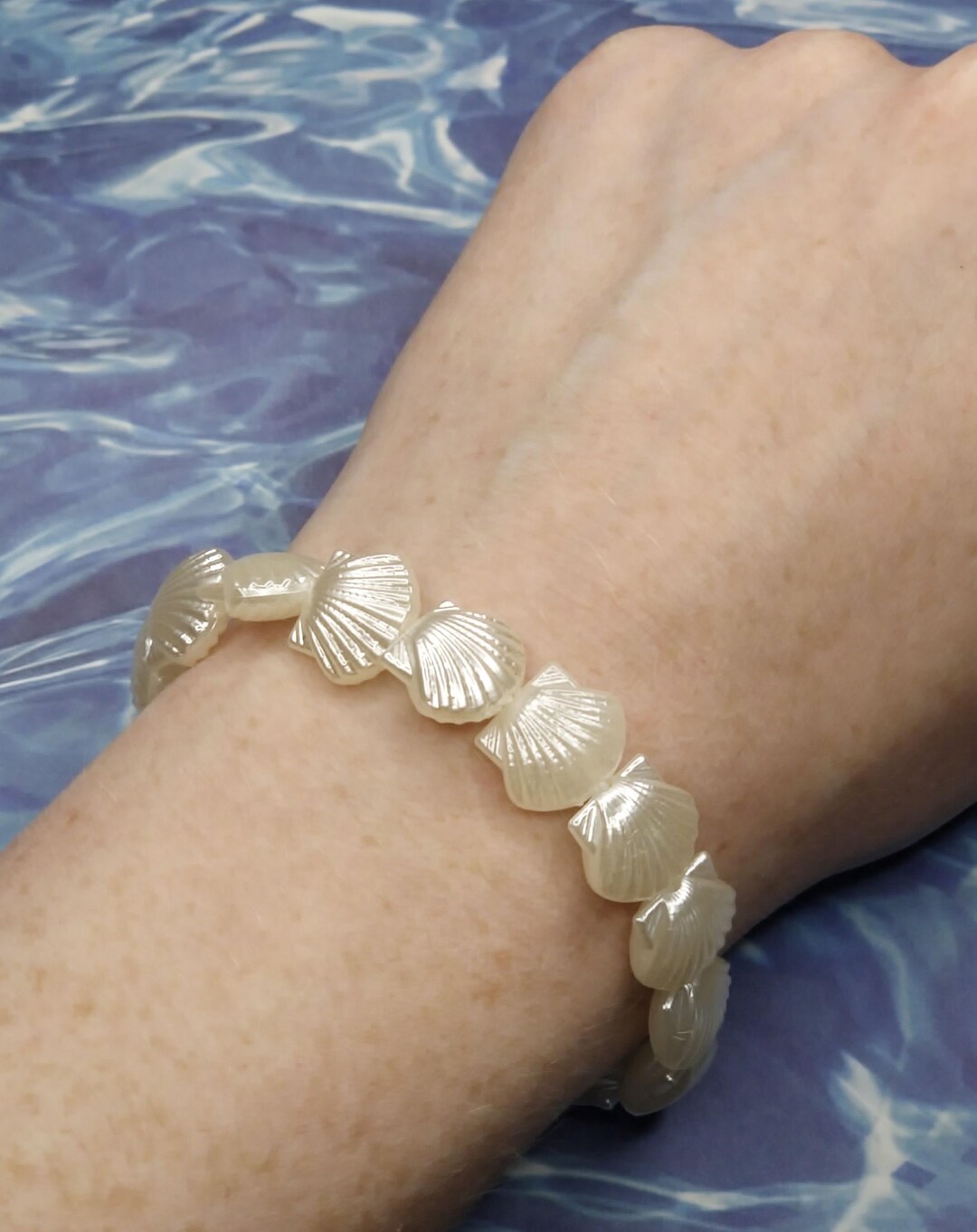 Pearlescent Plastic Sea Shell Bracelet || Y2K Ocean Jewelry - Etsy