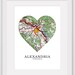 Alexandria Virginia Map Heart Print Alexandria Map Art - Etsy