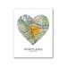 Portland Map Heart Print, Portland Map Art, Oregon Map, Heart Map Print ...