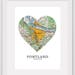 Portland Map Heart Print, Portland Map Art, Oregon Map, Heart Map Print ...