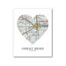 Great Bend Map Heart Print Great Bend Map Art Great Bend - Etsy