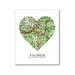 Palmer Map Heart Print, Massachusetts Map Art, Palmer Map, Heart Map ...