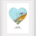 Erie Map Heart Print Erie Map Art Erie Map Heart Map Print - Etsy