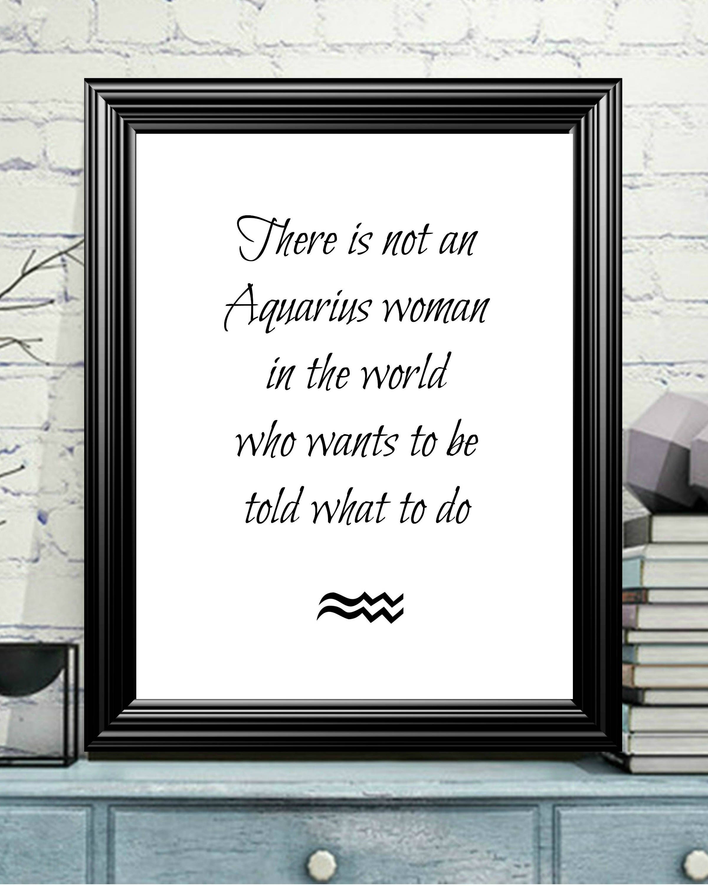Instant Digital Download, Aquarius Quote, Inspirational Quotes, Zodiac ...