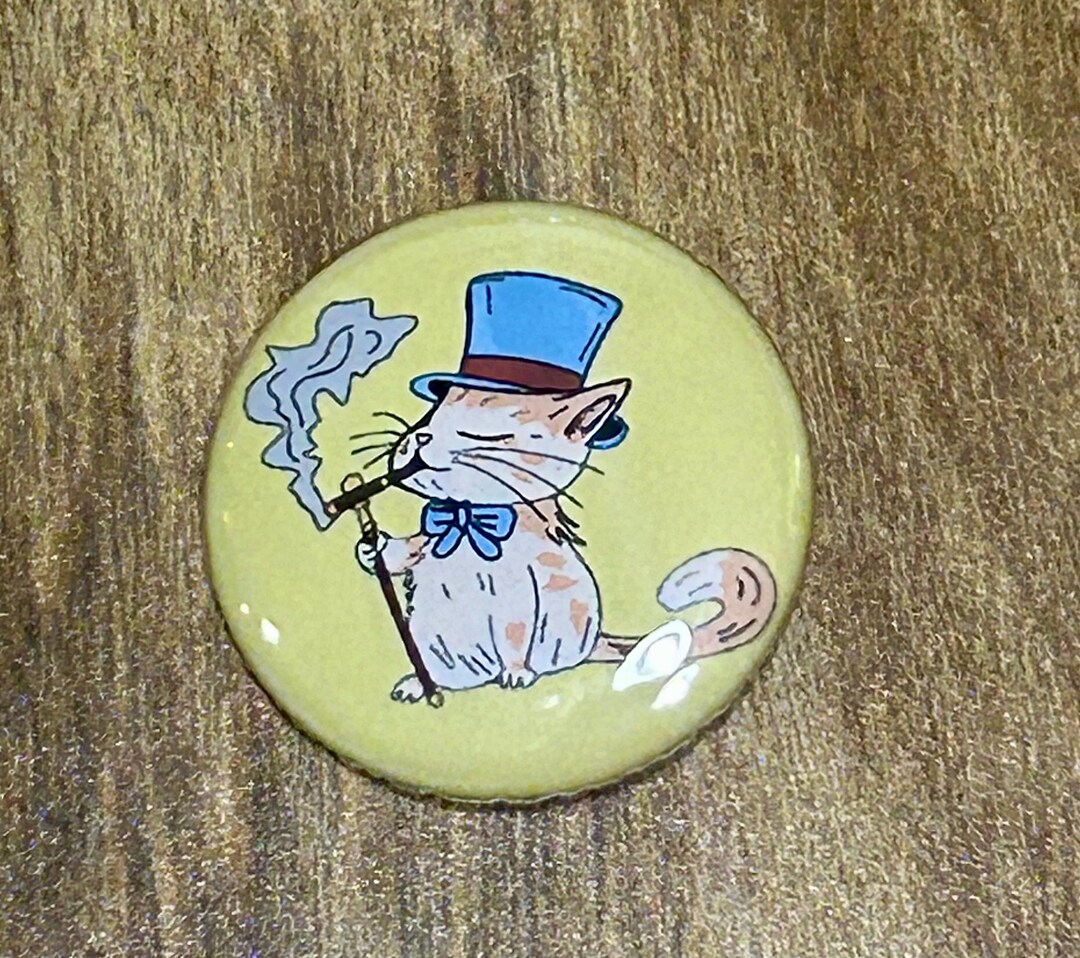 Mayor Cat 1.25 Inch Button *original Artwork* - Etsy