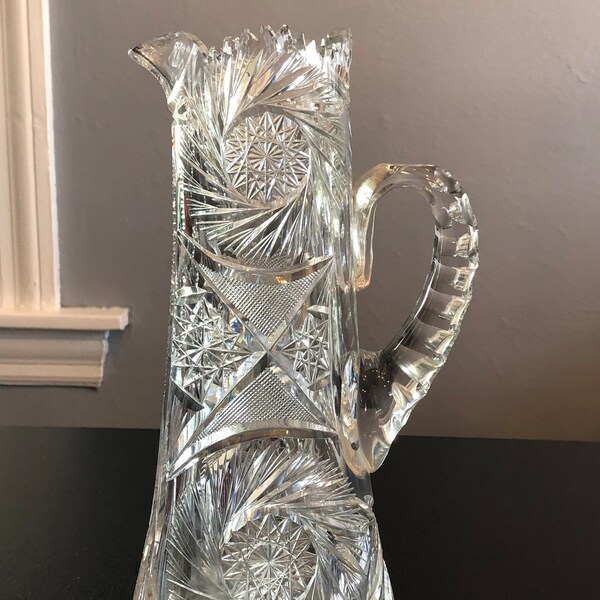 Lead Crystal Pitcher - Etsy