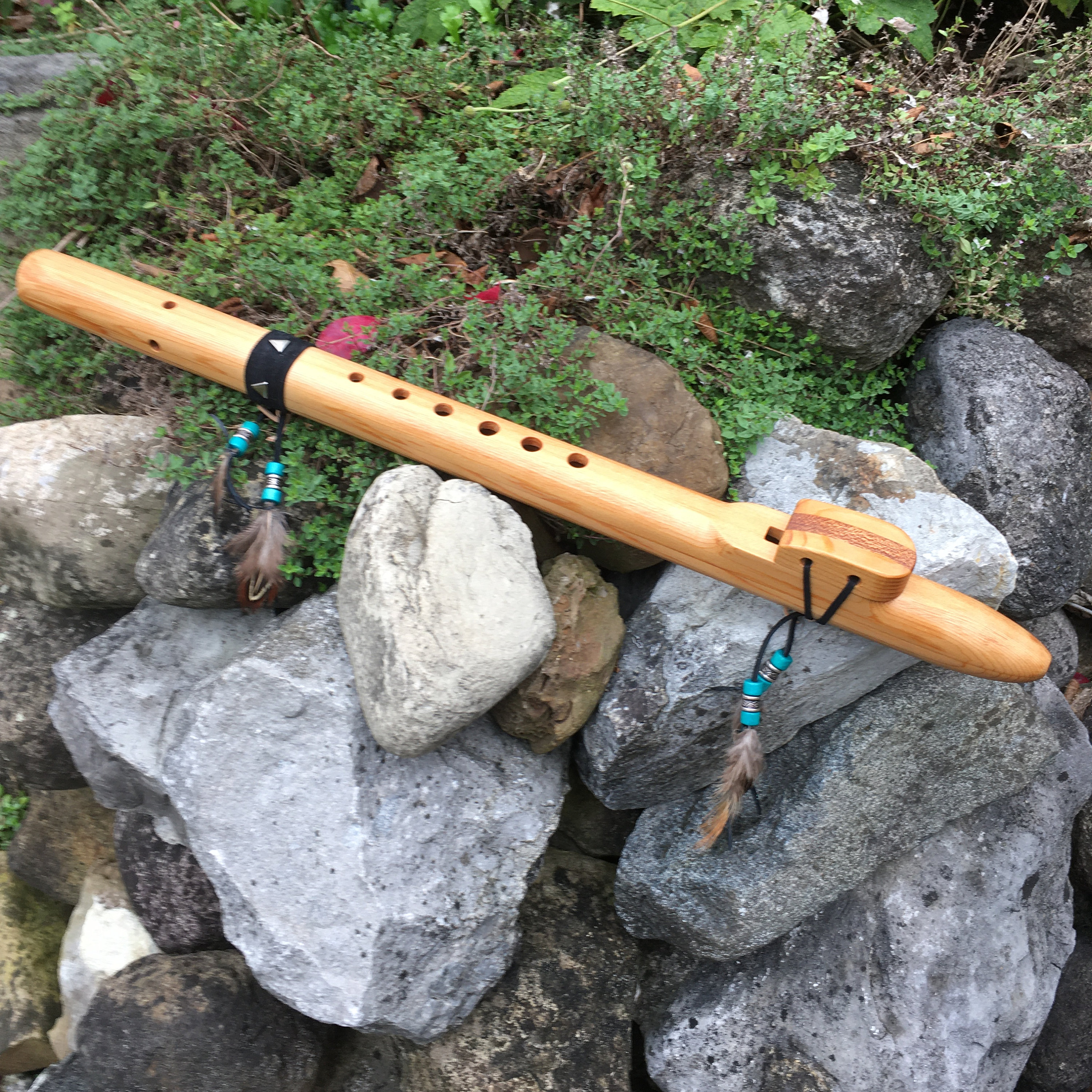 Native American A Flute. Wooden Flute. Six Hole Wood Flute Hand Crafted ...