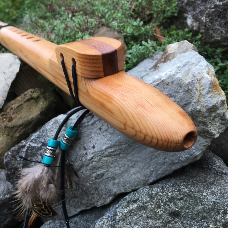 Native American A Flute. Wooden Flute. Six Hole Wood Flute Hand Crafted ...