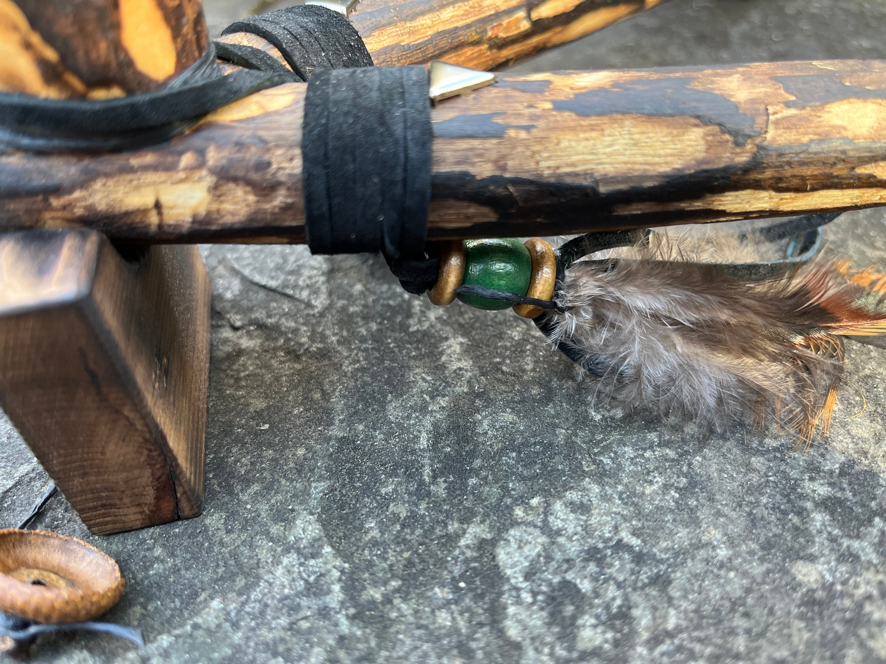 Traditional Native American Friendship Peace Pipe. Wood Meditation Pipe ...
