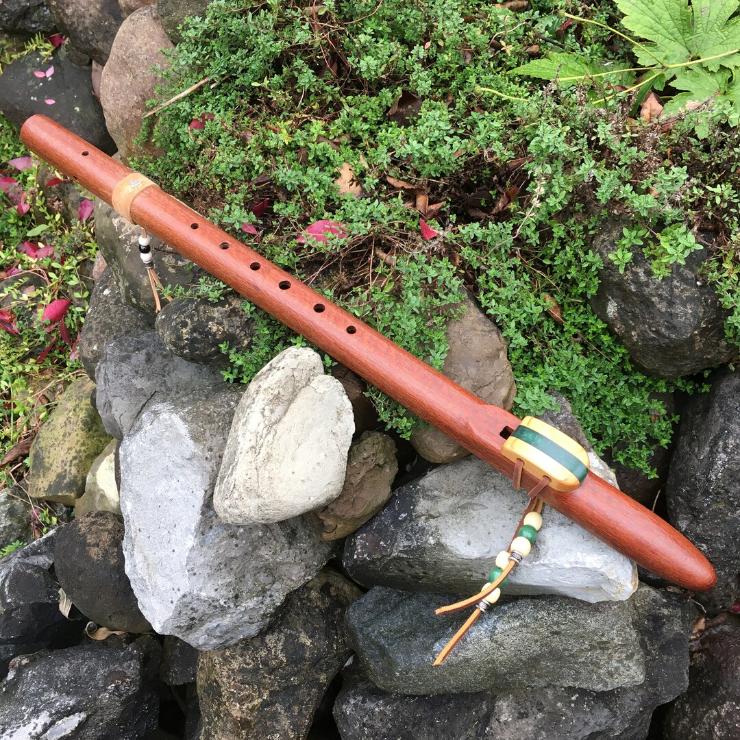 Native American Style Flute. Wooden Flute. Six Hole Wood Flute Hand ...