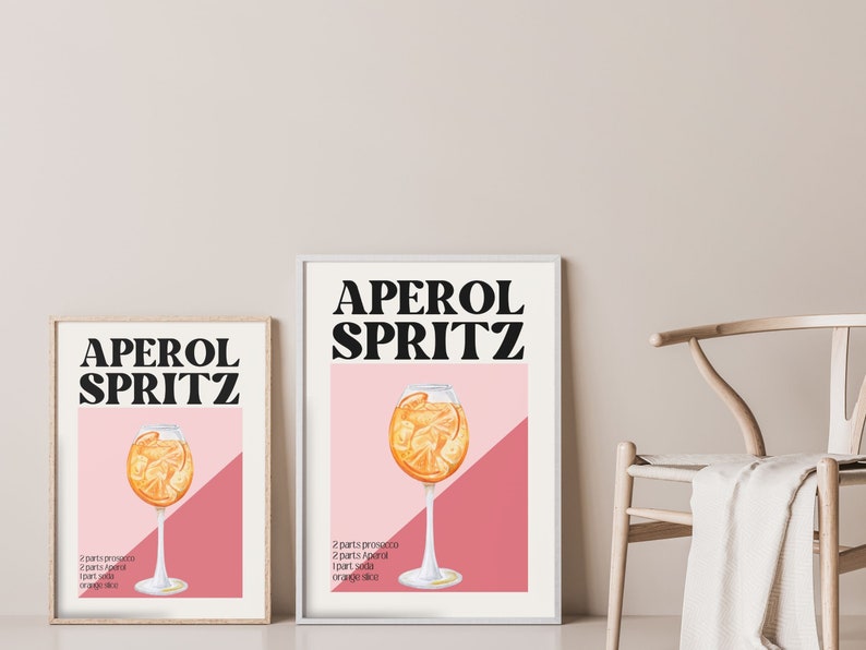 Aperol Spritz Poster, Aperol Spritz Print, Aperol Poster, Printable ...