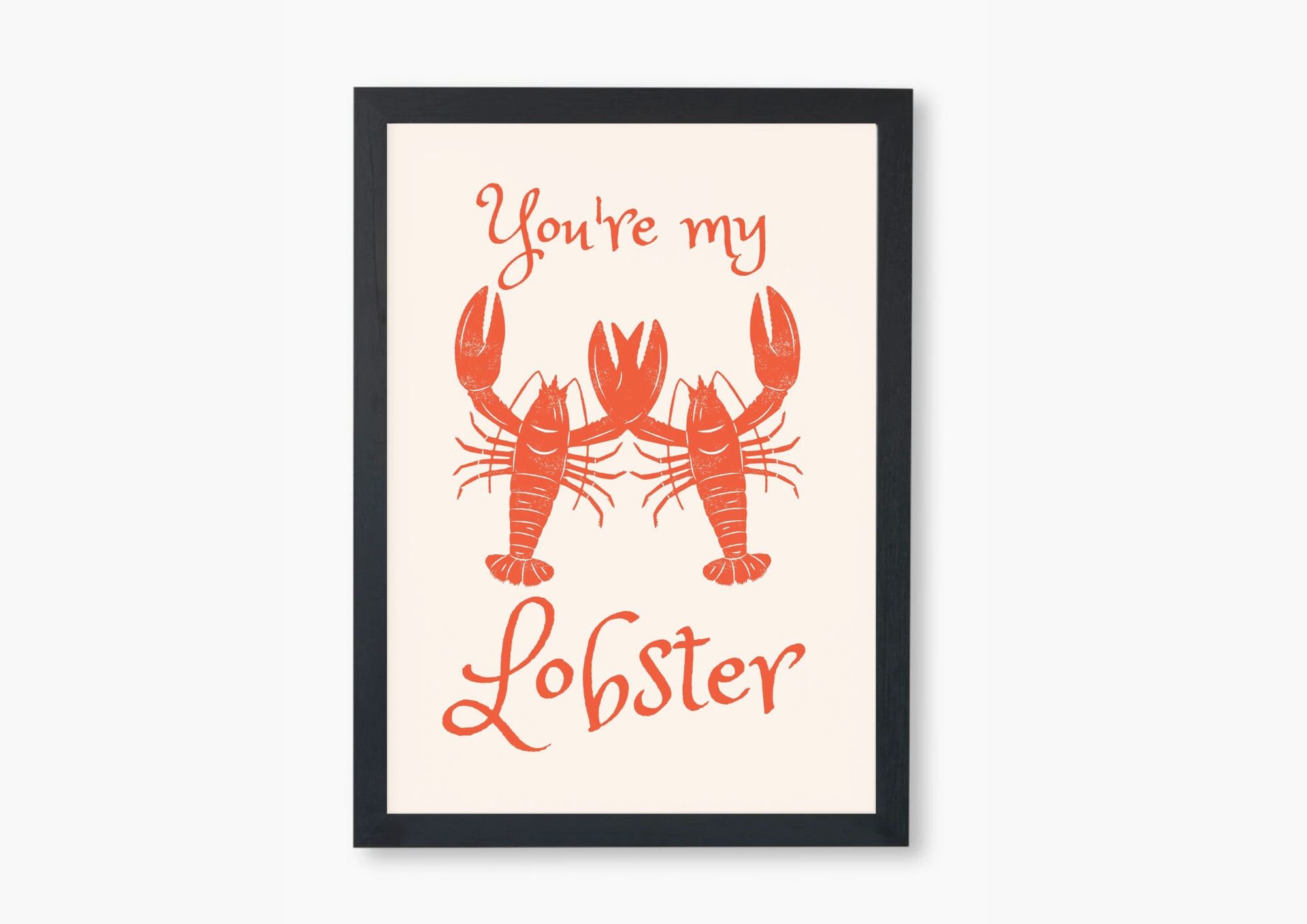 You're My Lobster Print Friends Quote Red Lobster Print - Etsy