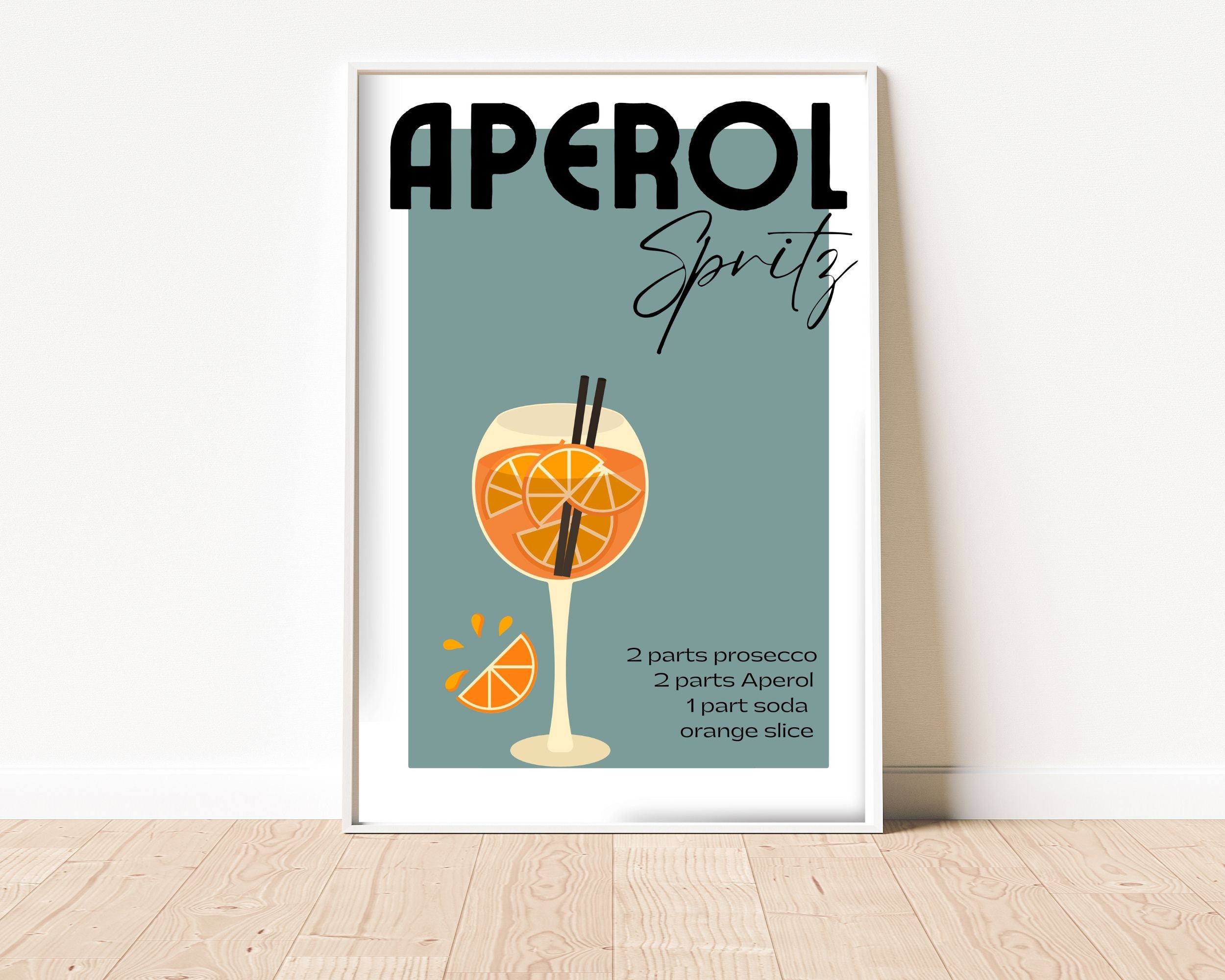 Retro Aperol Spritz Cocktail Print Aperol Poster Aperol - Etsy UK