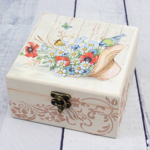 Decoupage Wood Box - Etsy