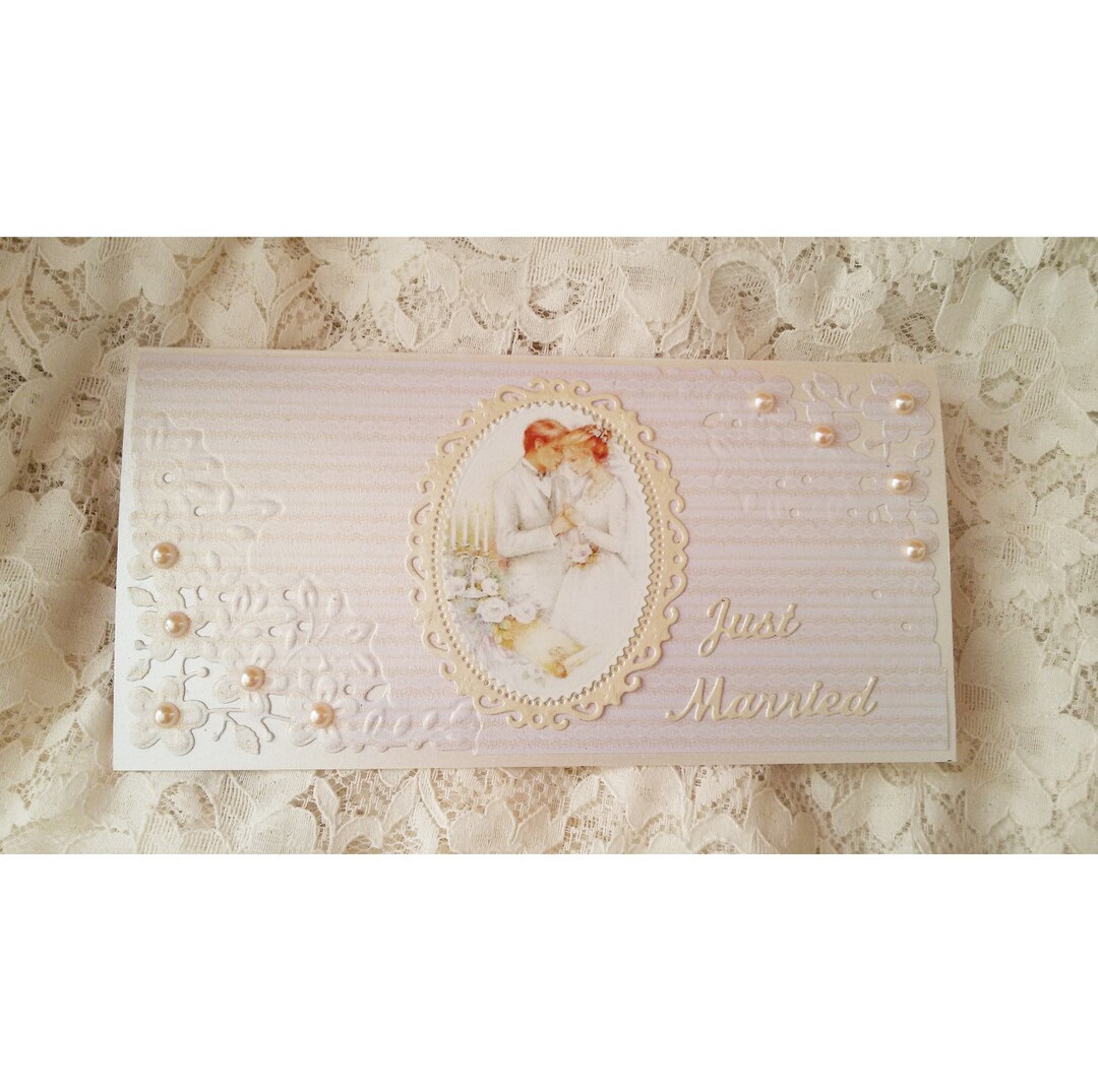 Handmade Pearl Wedding Day Card: Personalized Newlywed Gift - Etsy