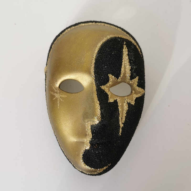 Black and Gold Mask - Etsy