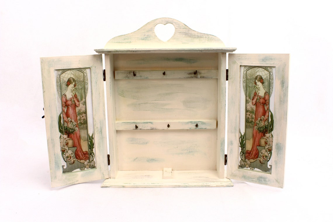 Wooden Key Box, Wall Key Holder, Wall Cabinet, Wall Key Cabinet, Rustic ...