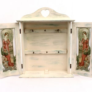 Wooden Key Box, Wall Key Holder, Wall Cabinet, Wall Key Cabinet, Rustic ...