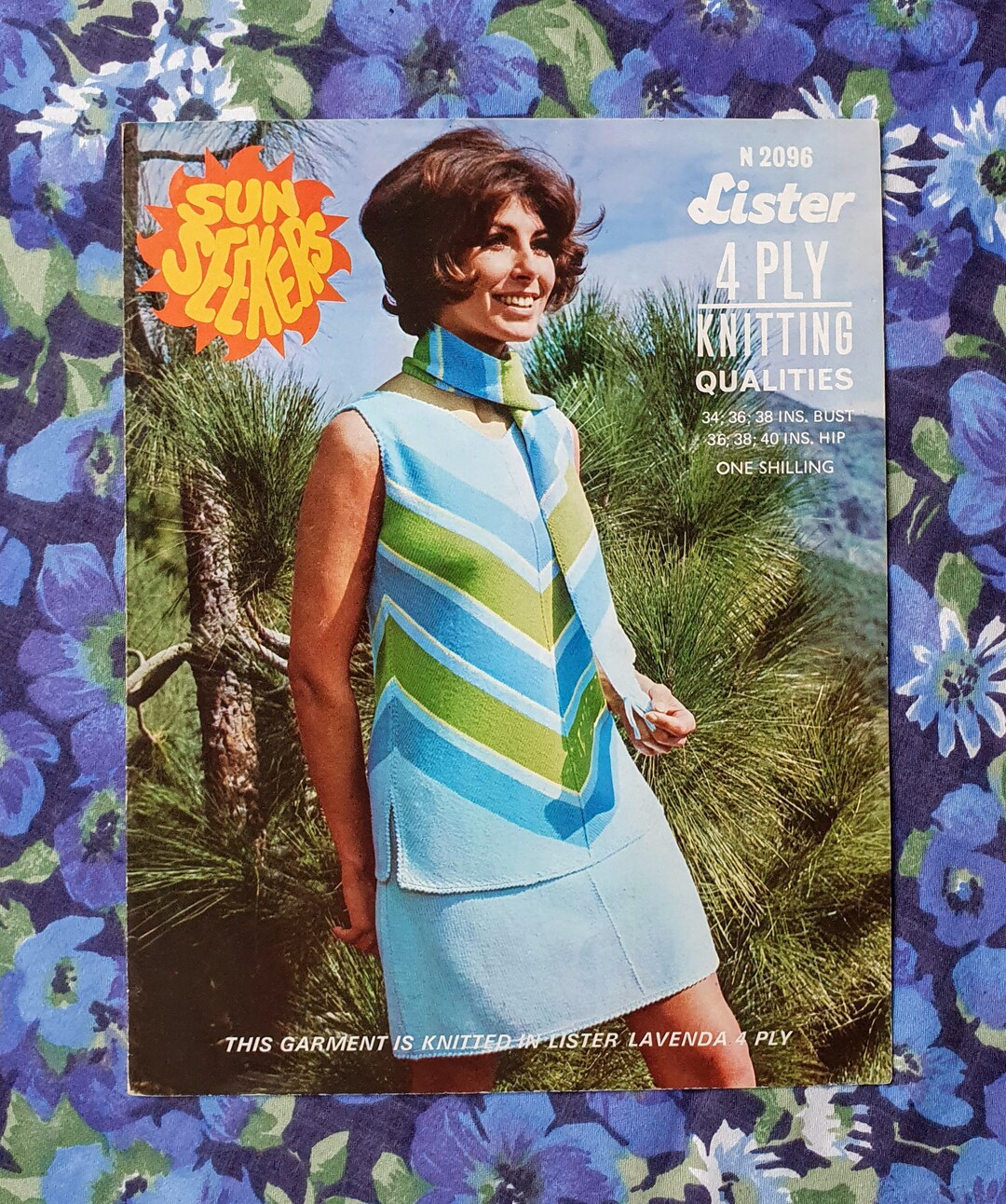 Original Vintage Lister Knitting Pattern 1960s Pattern No. N2096 Ladies ...