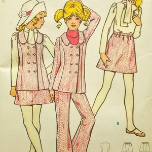 Vintage Butterick Sewing Pattern - Early 1970s - Girl's Outfit - Size ...