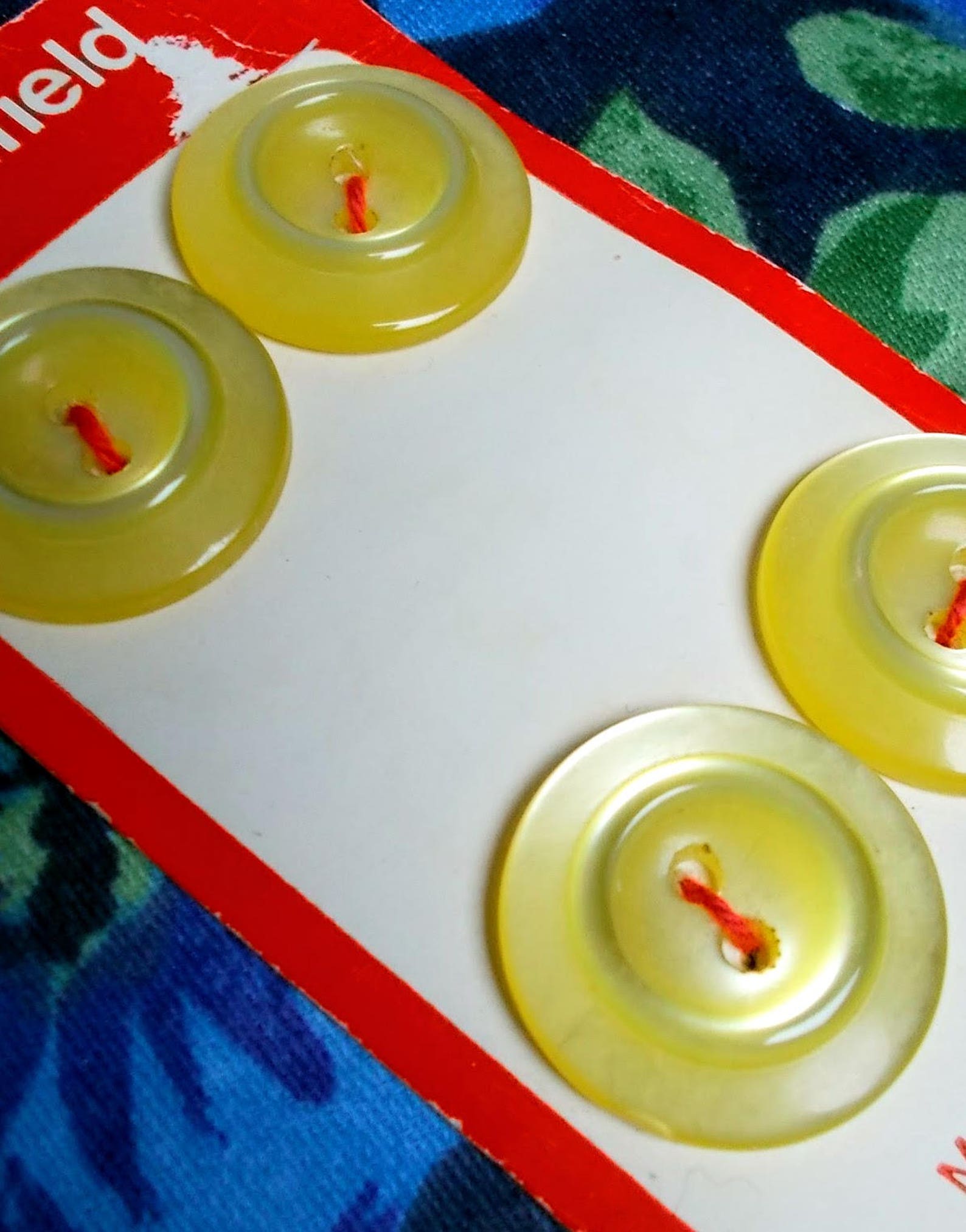 Vintage 'woolworth' Carded Plastic Buttons 1970s - Etsy UK