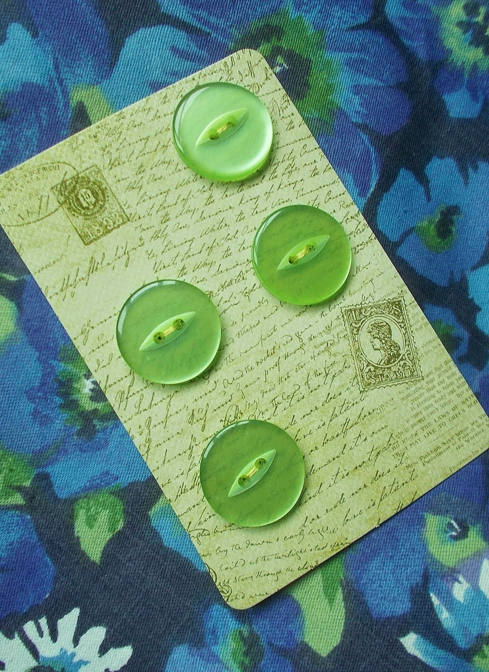 Vintage Semi-transparent Plastic Buttons 1960s/70s Pale - Etsy UK
