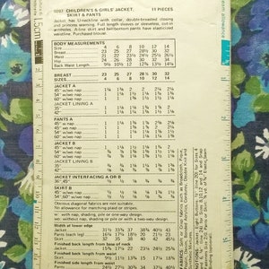 Vintage Butterick Sewing Pattern - Early 1970s - Girl's Outfit - Size ...