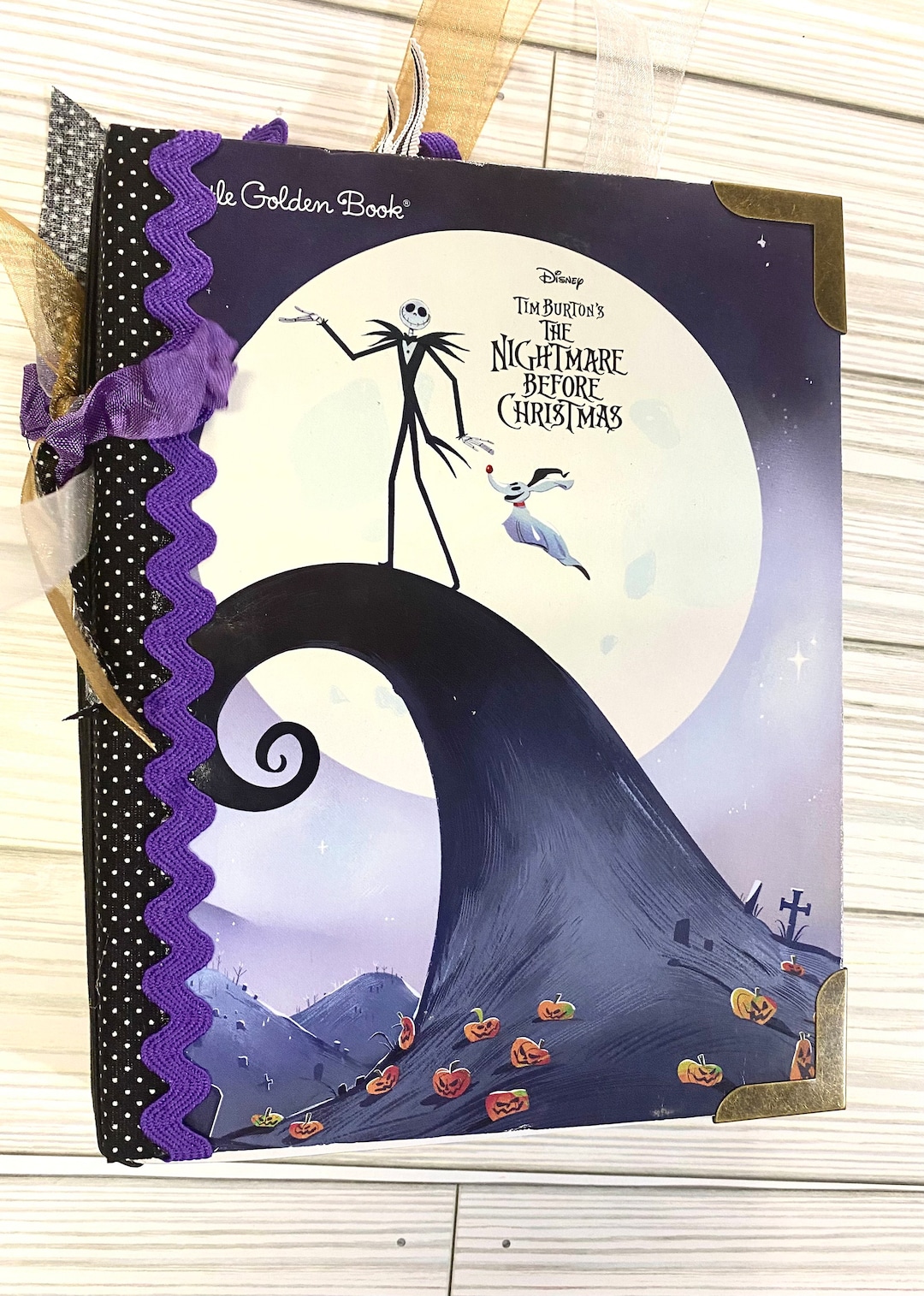 Disney Nightmare Before Christmas Journal Little Golden Book Journal ...