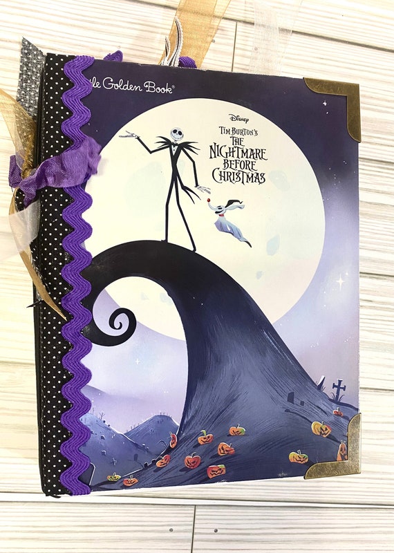 Disney Nightmare Before Christmas Journal Little Golden Book - Etsy